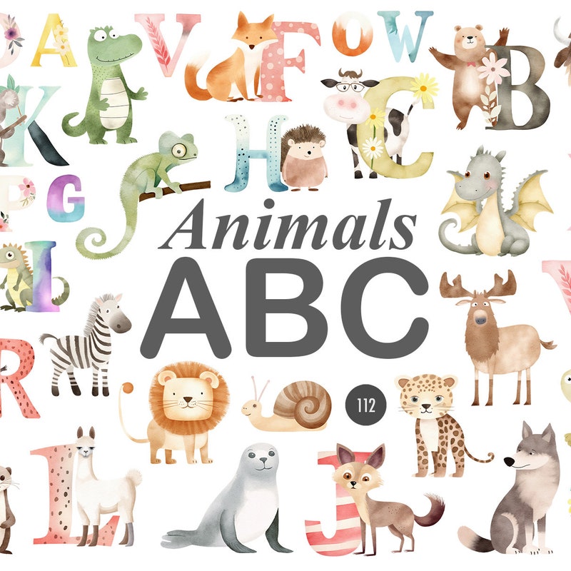 Alphabet Clipart - Etsy