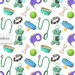 Dog Items Digital Papers, Seamless Dog Background, Dog Digital Paper ...