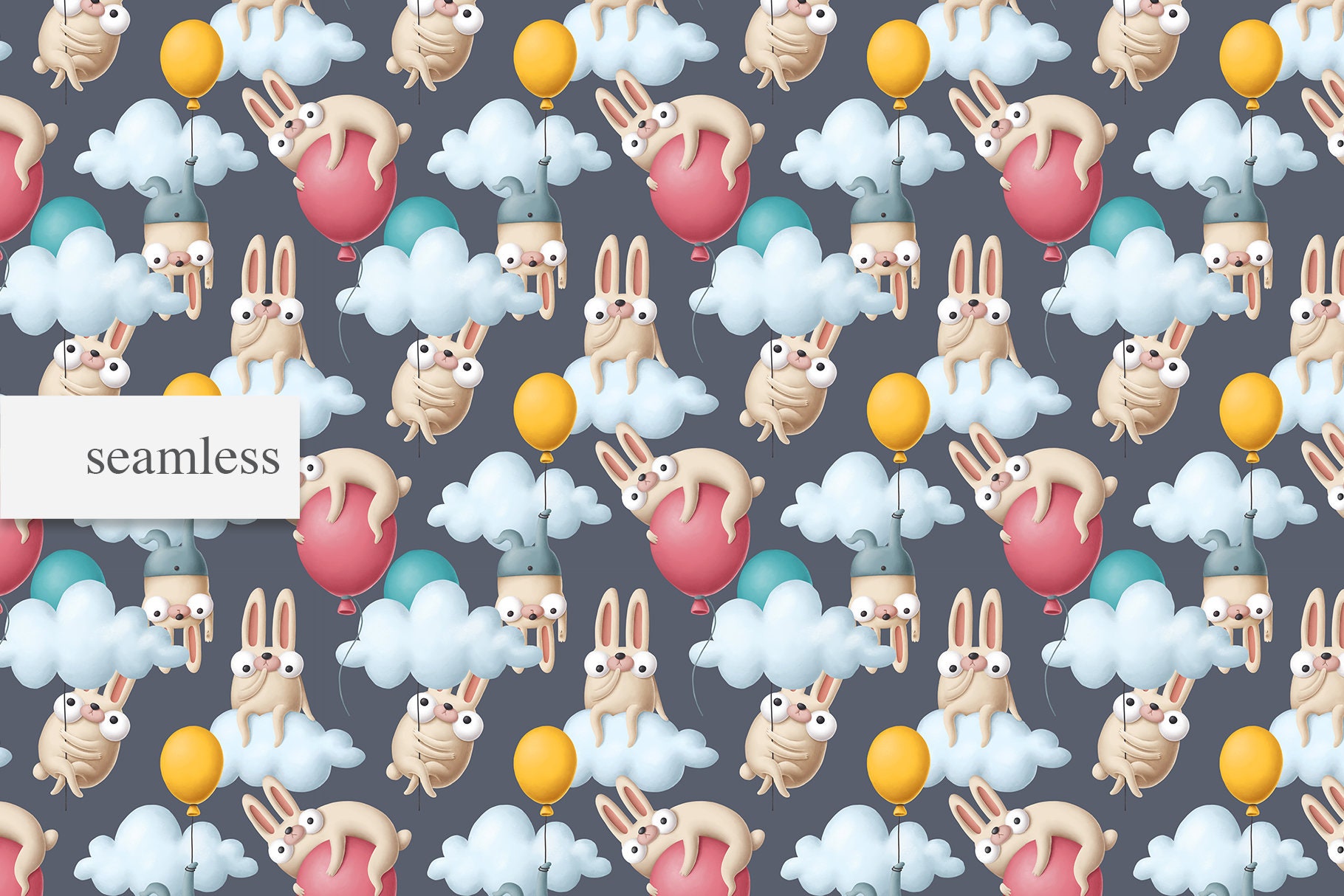 Cute Bunny Digital Paper Pack Scrapbook Papers Seamless - Etsy