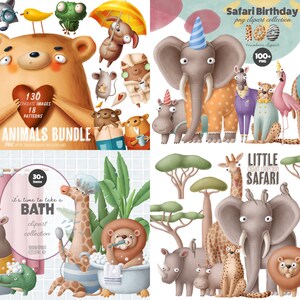 Whimsical Clipart BUNDLE Png Digital Download, Baby Shower Clipart ...