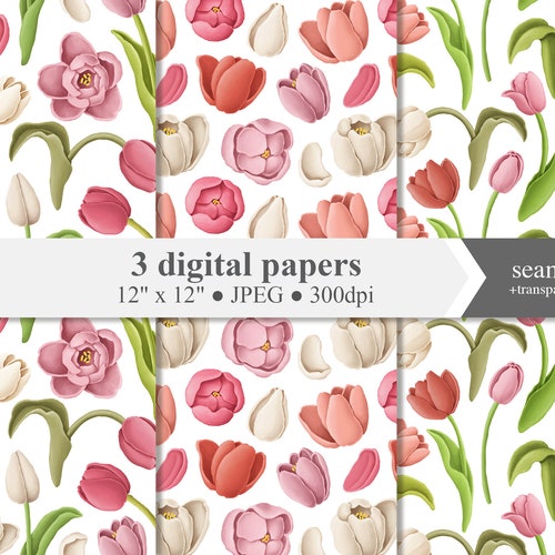 Floral Collection Clipart Set Flowers Leaves Floral Clip | Etsy UK