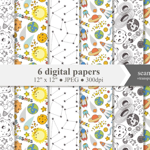 Outer Space Seamless - Etsy