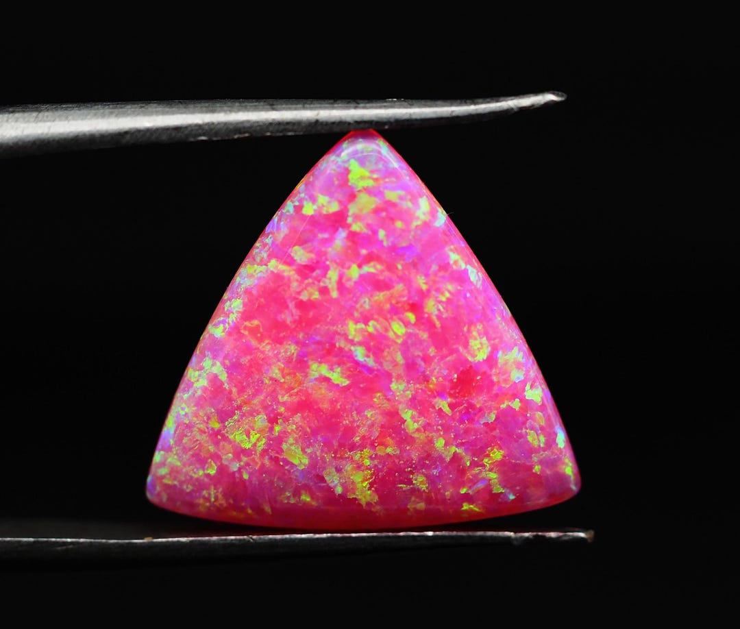 Unique Bello Opal Gemstone Black Fire Opal Cabochon for Ring Jewelry ...