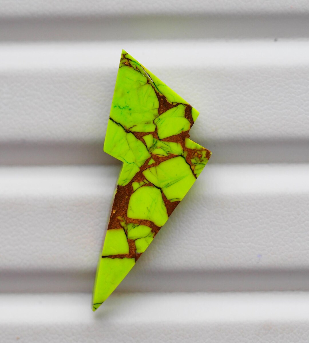 Green Copper Turquoise Lightning Bolt Cabochon AAA Green Mohave Thunder ...