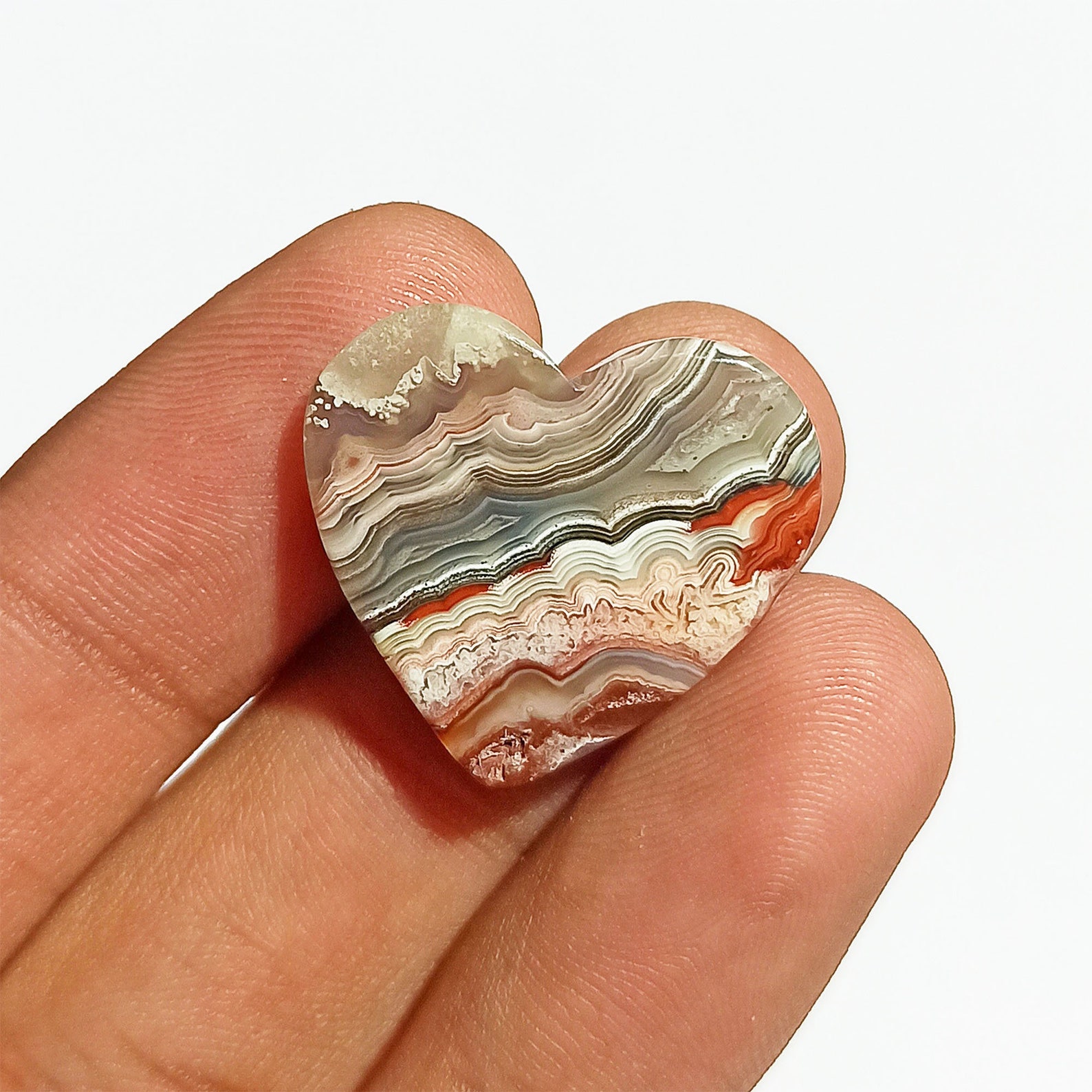 22X24X5 Amazing Quality Heart Shape Cabochon Use For Unisex | Etsy