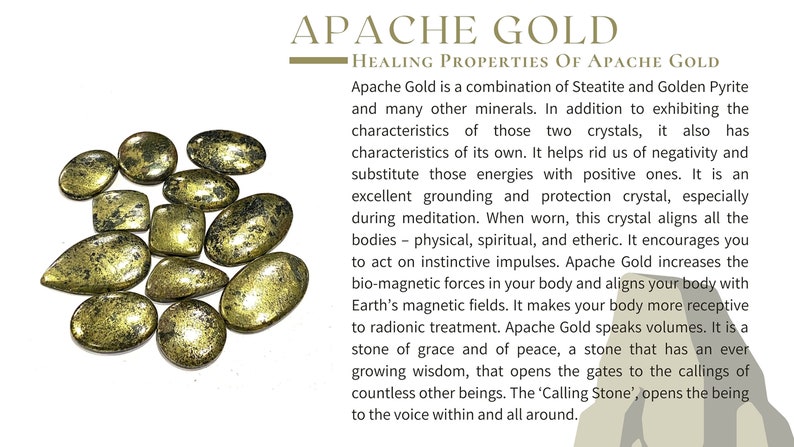 Apache Gold Natural Gemstone Handmade Stone Use For Jewelry | Etsy