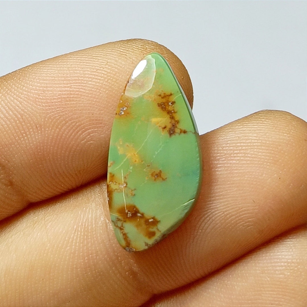 Green Turquoise Cabochon / AAA Green Turquoise Loose Gemstone / Fancy ...