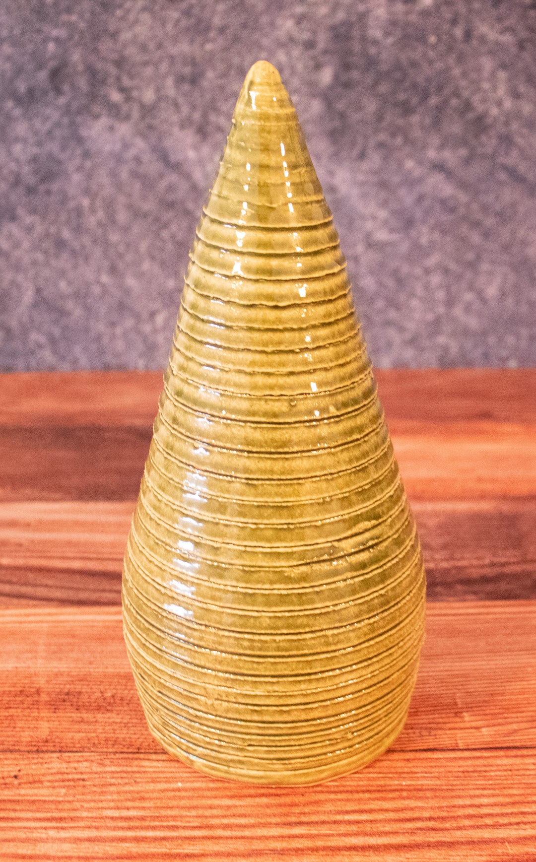 Wheel Thrown Tree, Yellow-green - Etsy