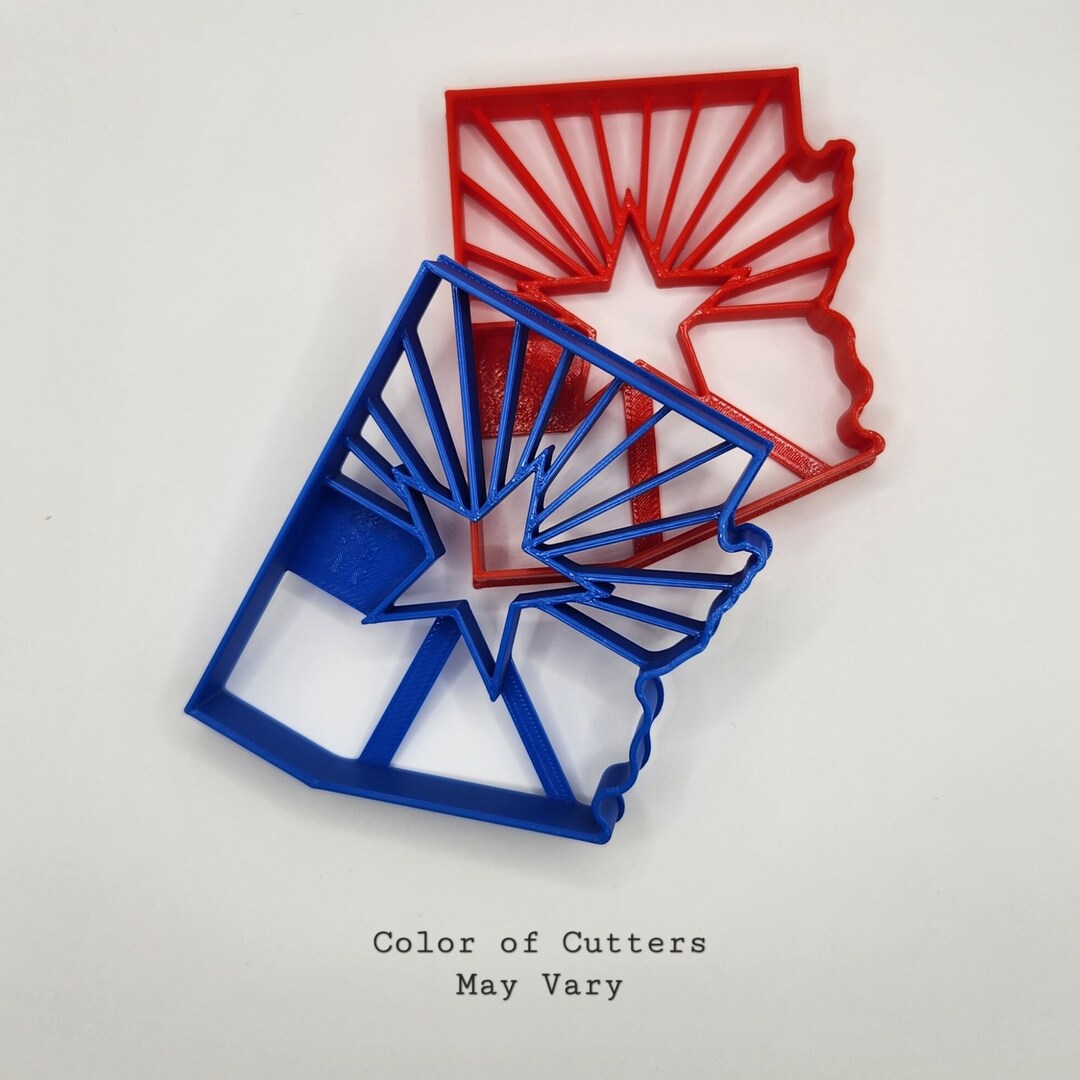 Arizona Shaped Flag Cookie/clay Cutter - Etsy