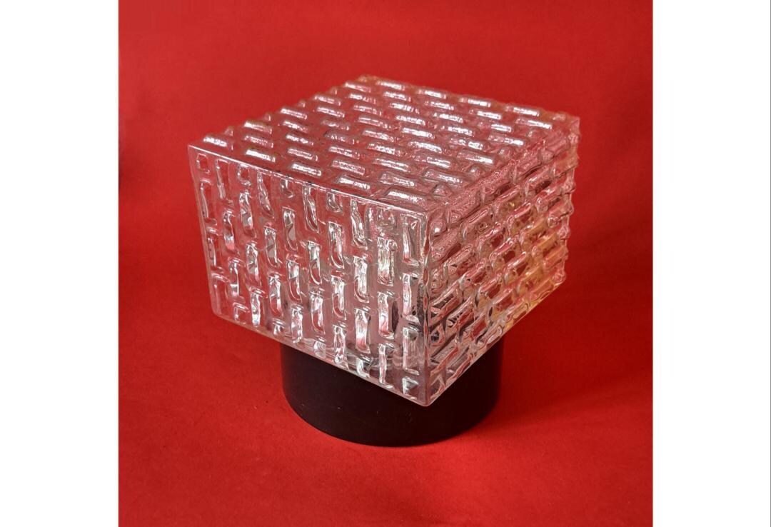 Mid Century Crystal Glass Wall Ceiling Sconces | Clear Glass Ceiling ...