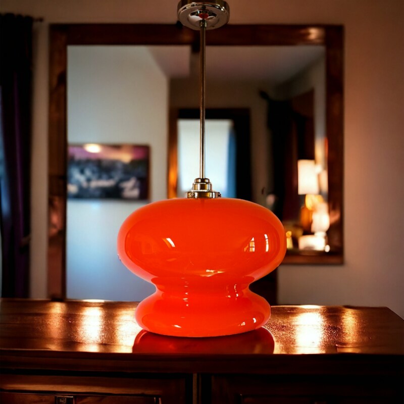 Orange Ceiling Light - Etsy