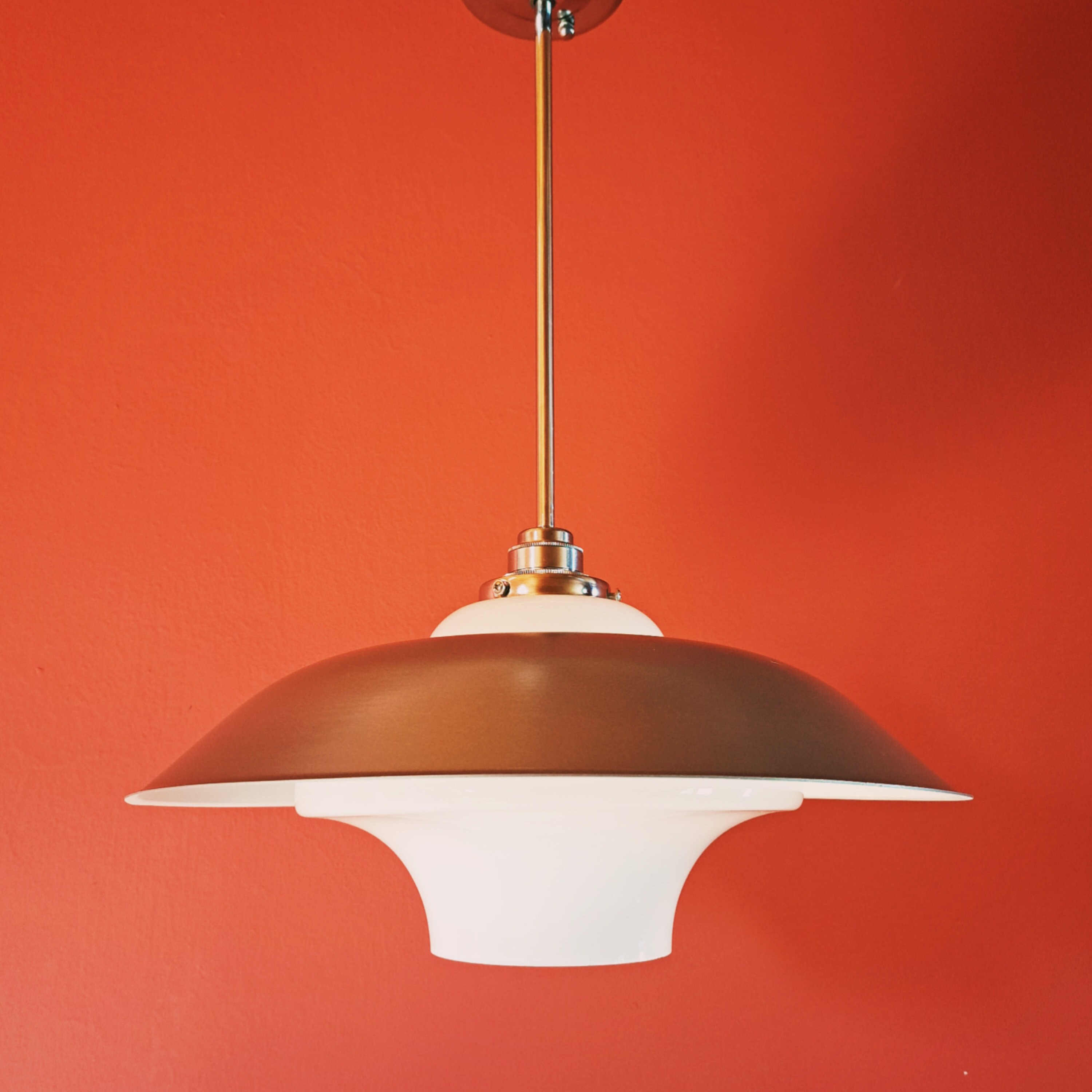 UFO Metal Pendant Light Atomic Light Fixture Space Age Lamp 70s Light ...