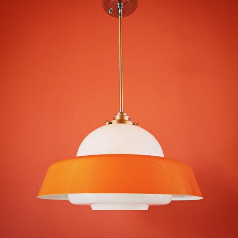 Orange Ceiling Light - Etsy