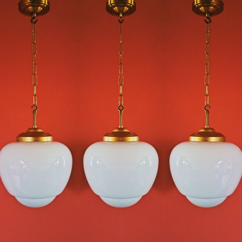 Vintage Pendant Light Globes - Etsy UK