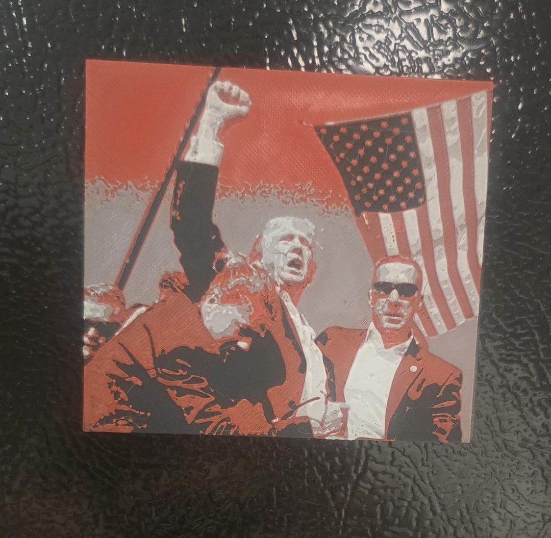 3D Printed Donald Trump Fridge Magnet – Unique Novelty Decor for Fans ...