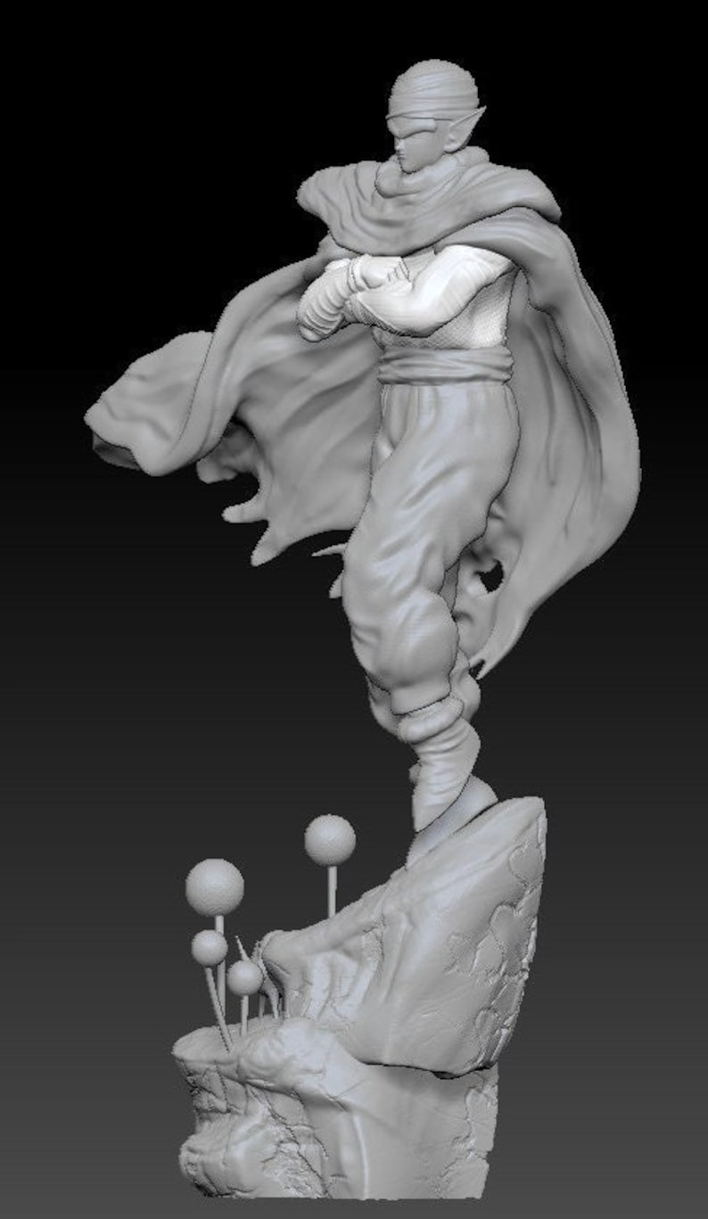 Grand Piccolo Digital Stl File Anime Inspired 3d Model For 3d Printing