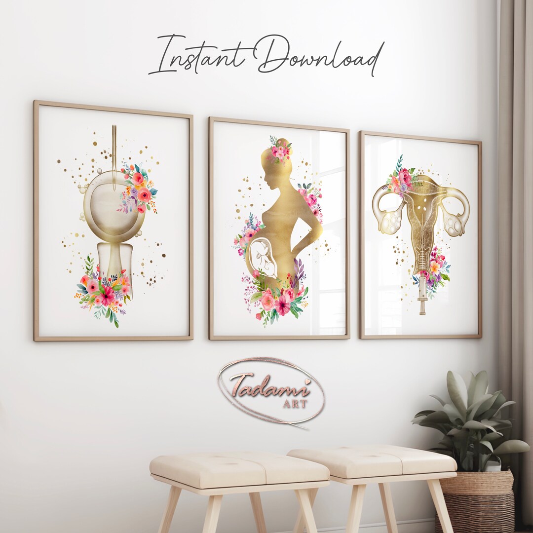 IVF Poster, Fertility Art, Gynecology Poster, IVF Clinic Decor, IVF ...