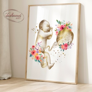 Neonatology Art, Pediatrician Poster, Midwife Gift, Doula Poster ...