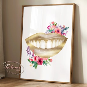 Dental Wall Art, 20 Tooth Poster, Dental Clinic Decor, Dentist Gift ...