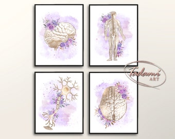 11 Neurogenetics Art, Neurology Drawing, Brain Anatomy Artwork, Neural ...