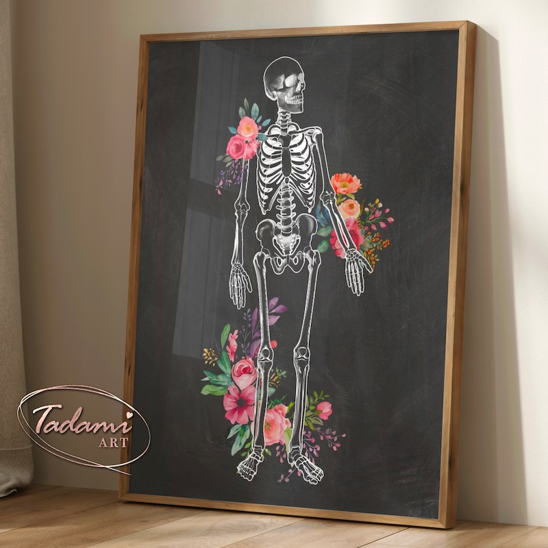 Skeleton Poster - Etsy