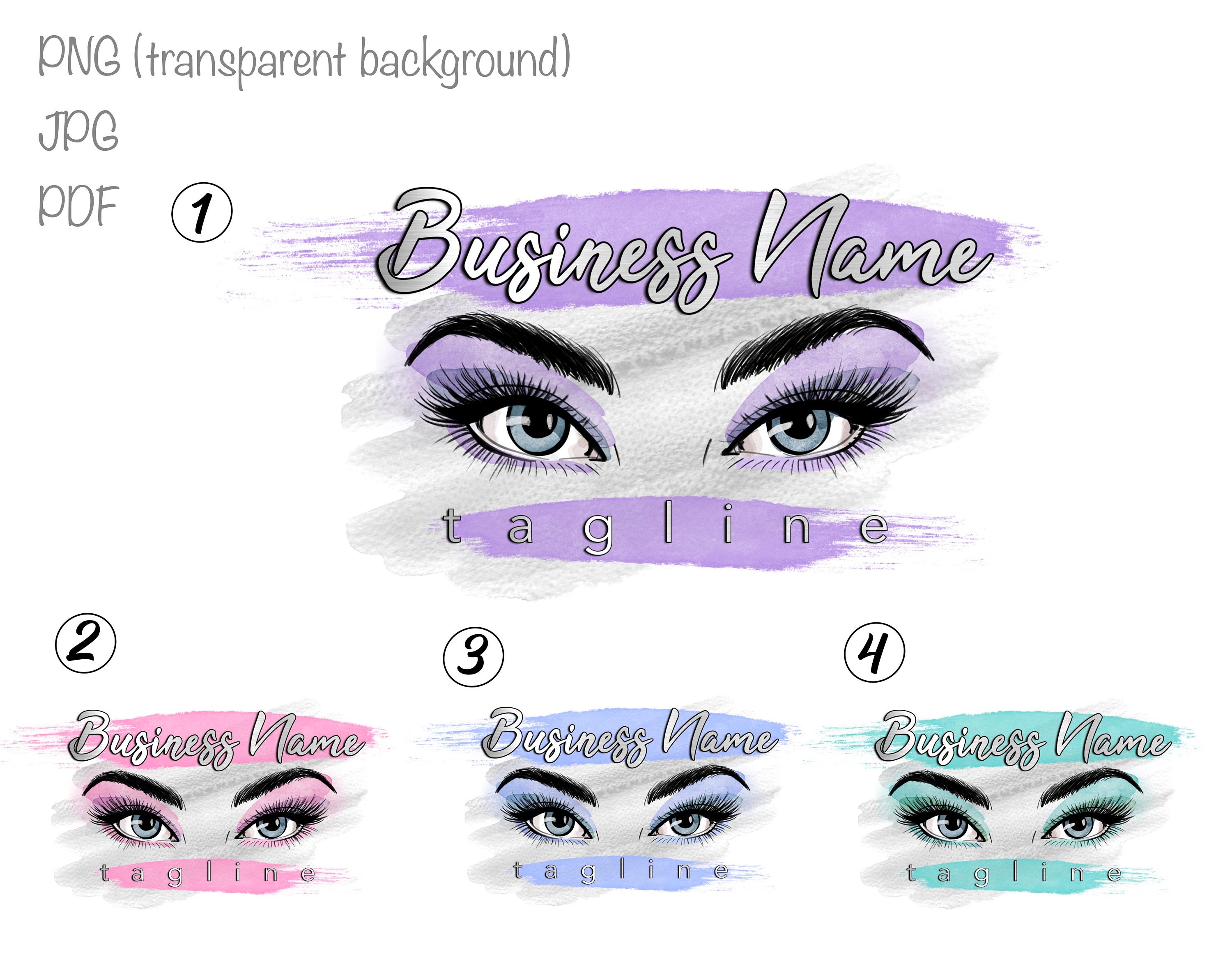 Makeup Logo Design Makeup Artist Logo Lashes Logo Brows - Etsy