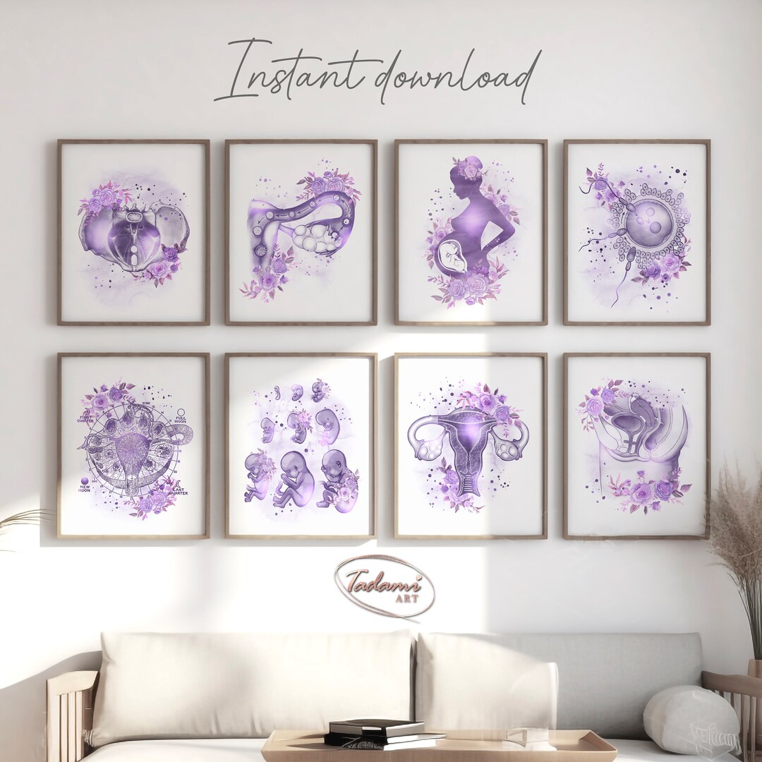 Gynecology Poster, Fertility Wall Art, OBGYN Print, Gynecologist Gift ...