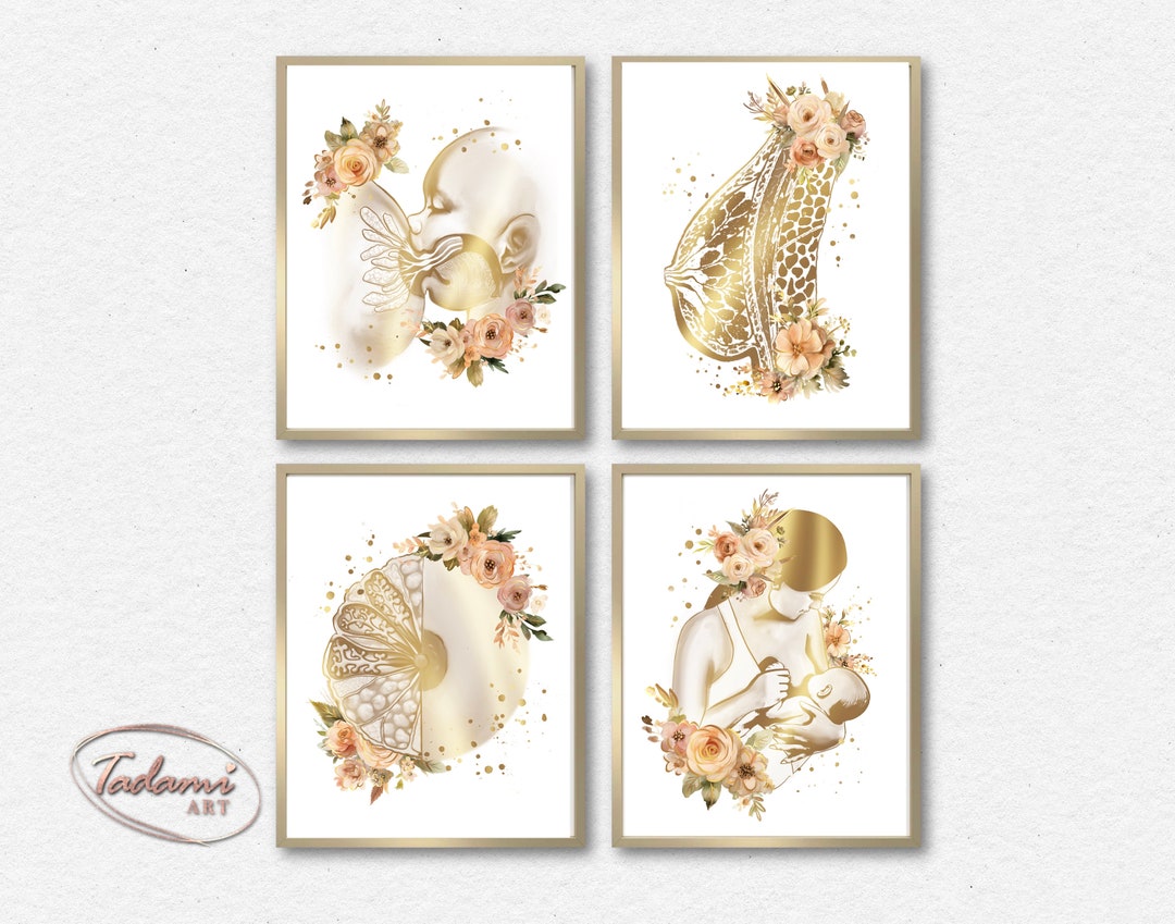 Lactate Art, Breast Anatomy Print, Breastfeeding Poster, Wet-nurse Art ...