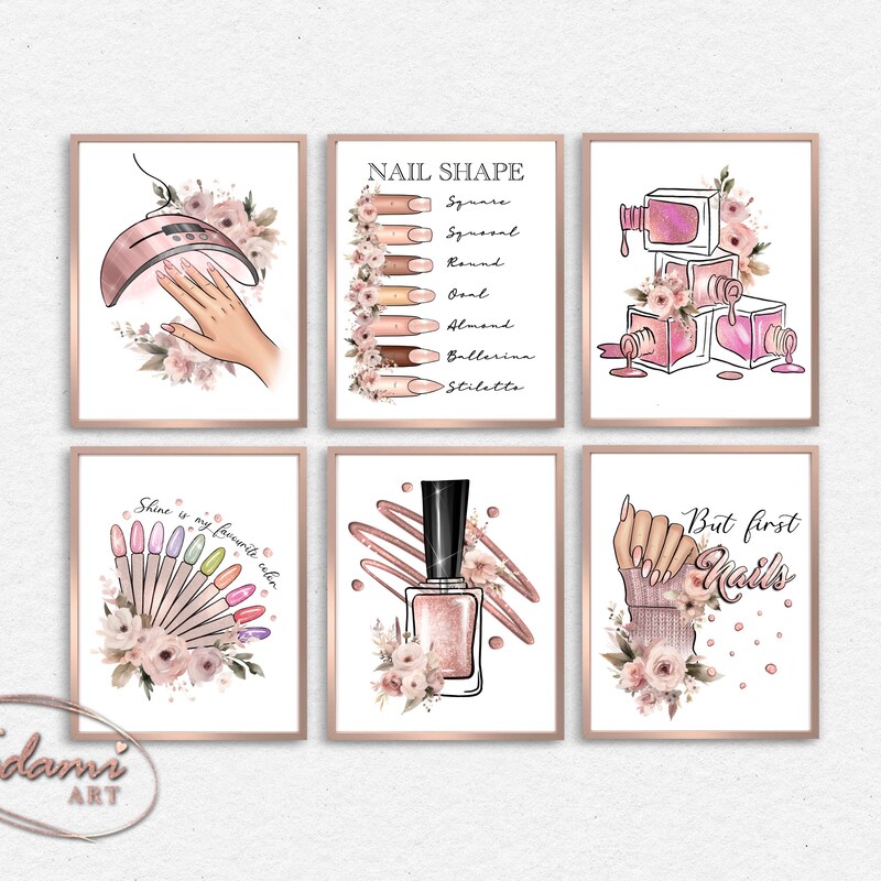 Nail Polish Poster - Etsy