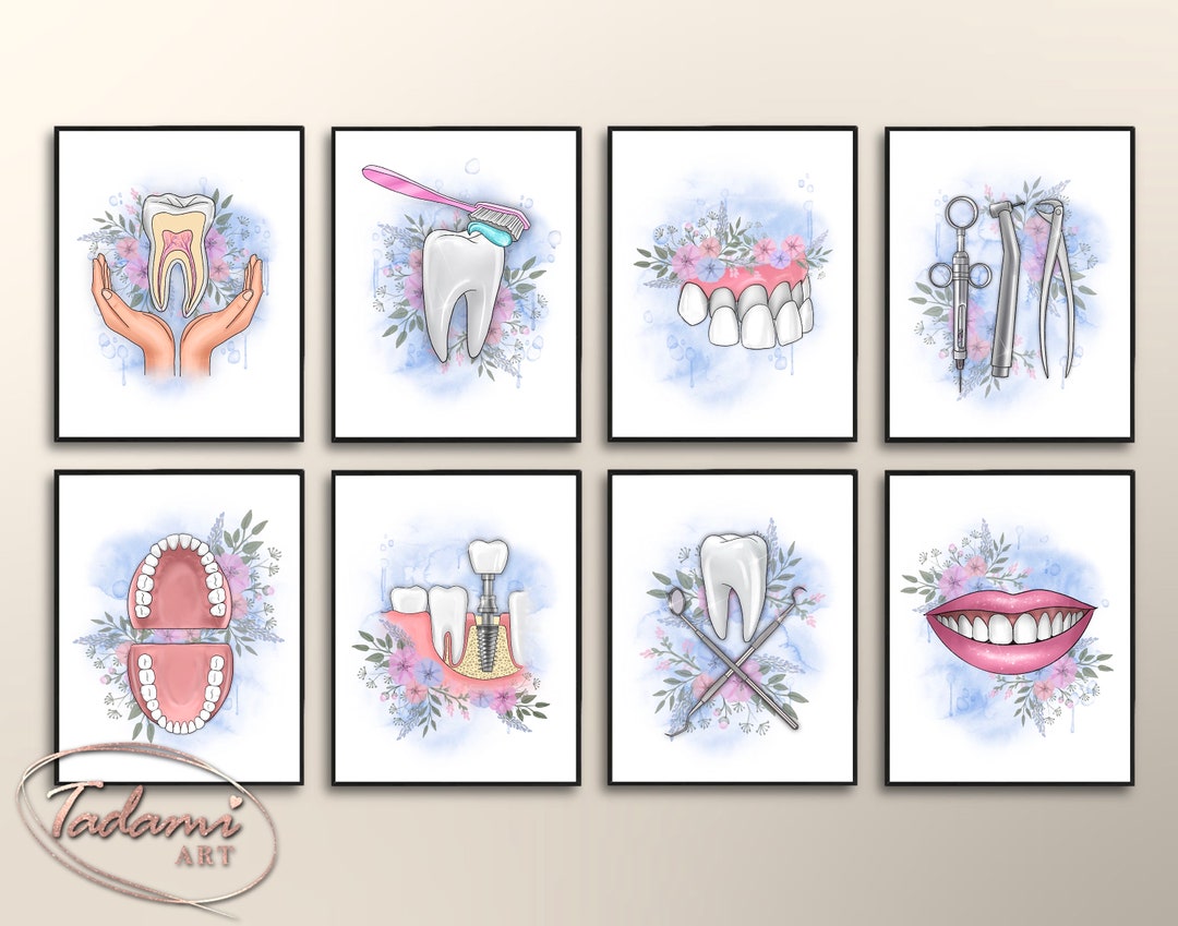 Dental Anatomy Art Prints, Dentist Office Decor (digital Download) - Etsy