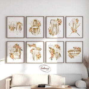 Dental Anatomy Art Prints, Dentist Office Decor (digital Download) - Etsy
