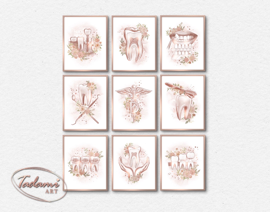 Dental Anatomy Art. Dentistry Poster, Dental Clinic Decor, Dentist ...