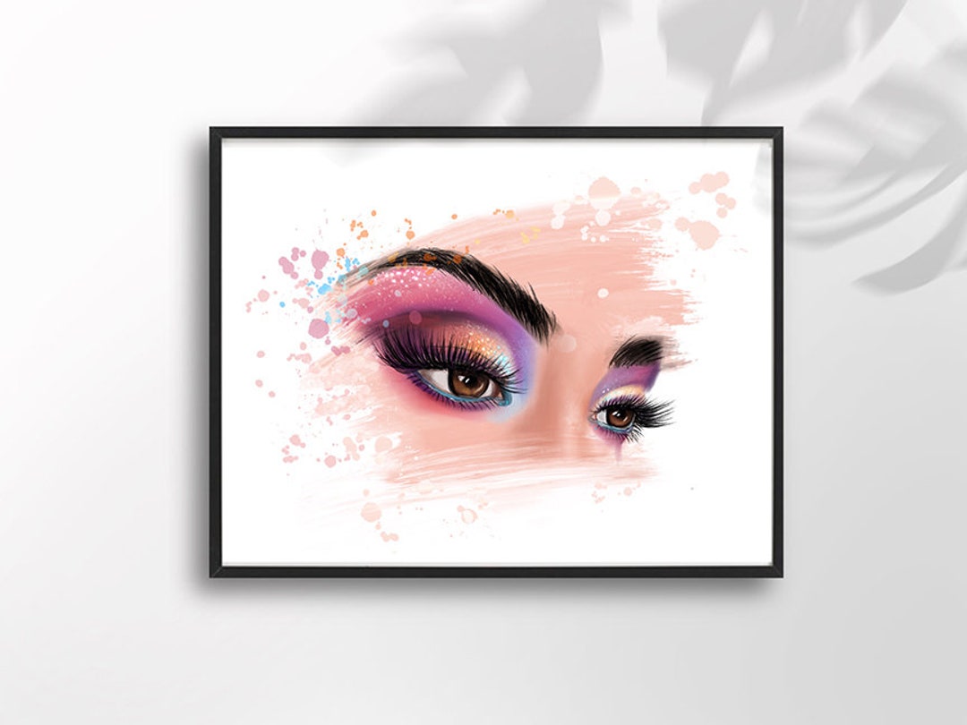 Makeup Print, Eyes Shadow Print, Eyes Makeup Poster, Fashion Print ...