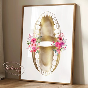 15 Dental Poster, Tooth Anatomy Art, Dental Clinic Decor, Dentist Gift ...