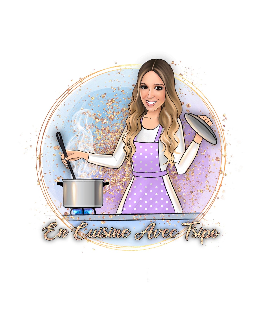 Cartoon Logo Portrait, Chef Cartoon Logo, Custom Cartoon, Baker Logo ...