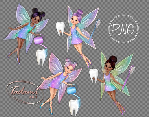 4 Tooth Fairy Clipart Dental Clipart Medical Clipart PNG | Etsy