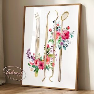 Dental Poster, Dentist Gift, Teeth Anatomy Print, Stomatology Art ...