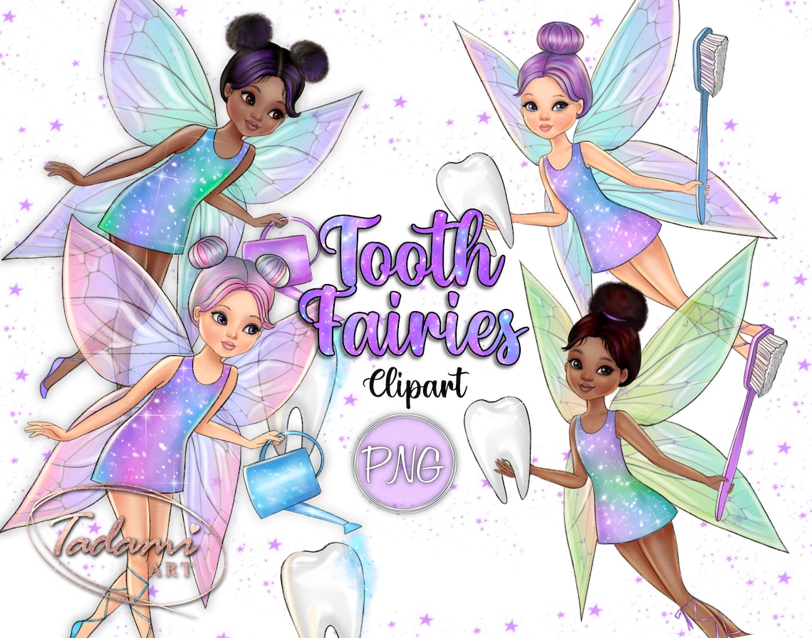 4 Tooth Fairy Clipart Dental Clipart Medical Clipart PNG - Etsy