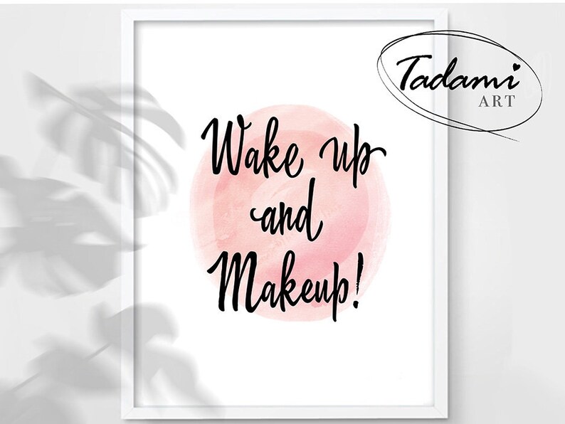 Makeup Art Set 5 Vanity Drawing Lipstick Wall Decor Cosmetic - Etsy