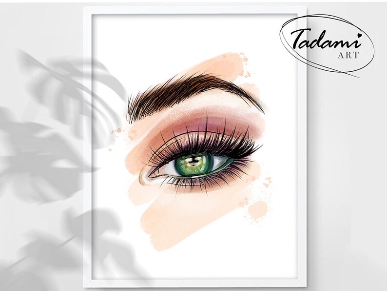 Makeup Art Set 5 Vanity Drawing Lipstick Wall Decor Cosmetic - Etsy