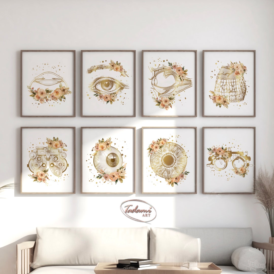 Optometry Poster, Ophthalmology Art, Eye Clinic Decor, Optician Gift ...