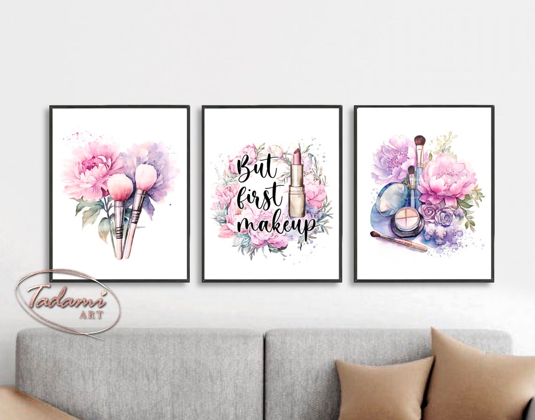 But First Makeup, Beauty Salon Decor, Makeup Poster, Makeup Quotes ...