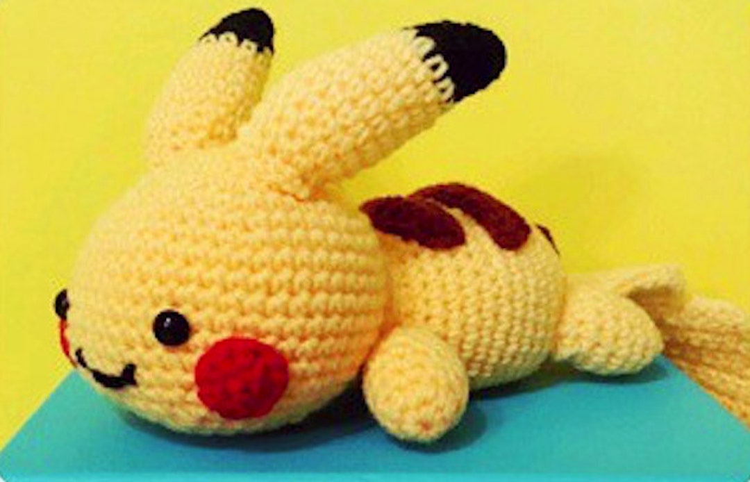 Lazy Pikachu - Etsy