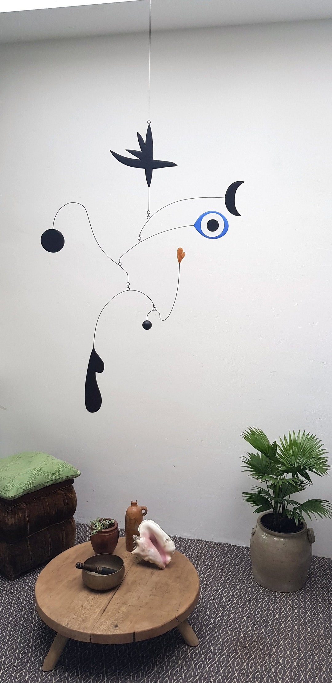 Big Hanging Mobile for Adult | Wood Art | Art Mobile | Kinetic ...