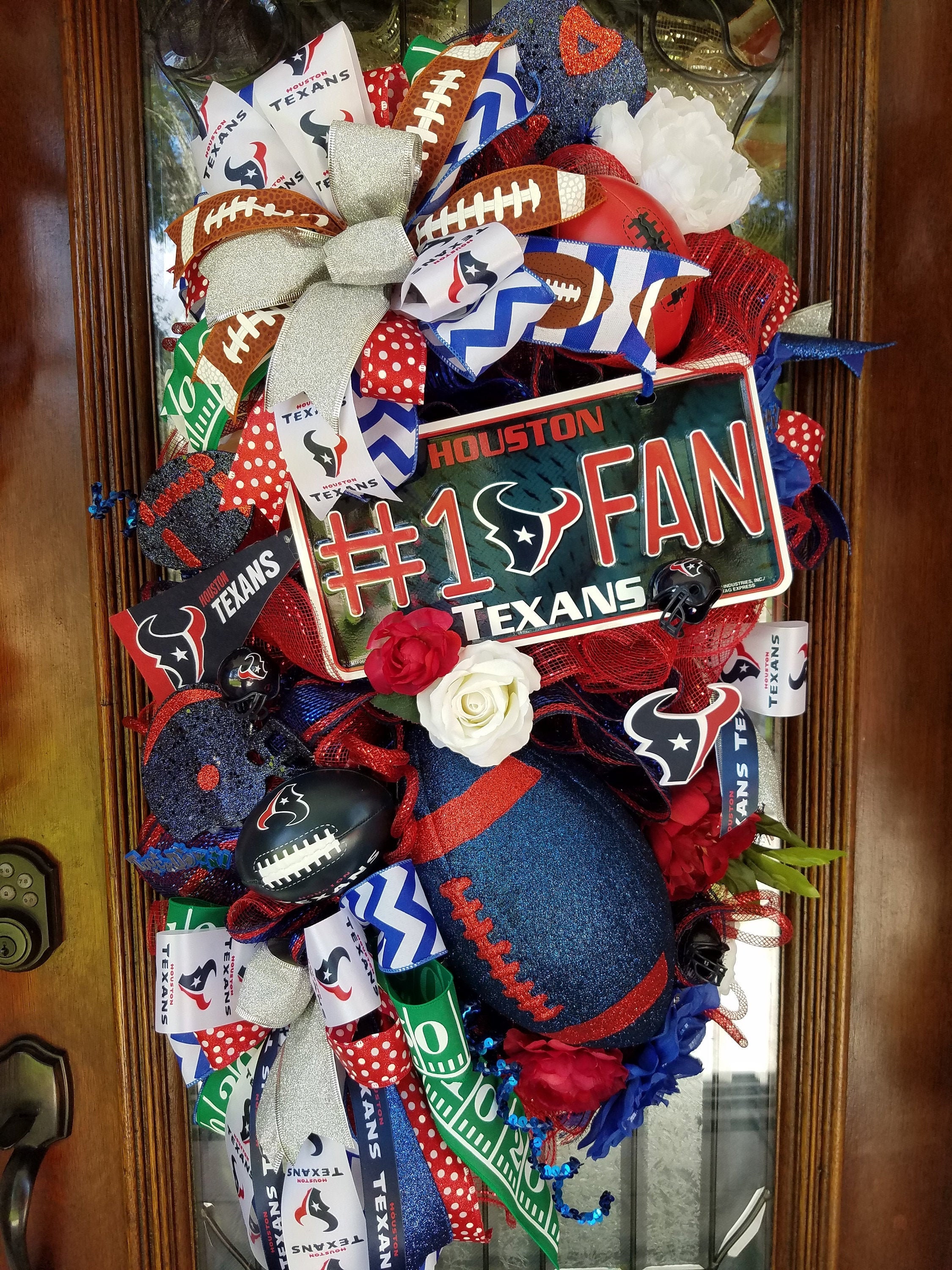 Houston Texans Football decor houston texans wreath Texans | Etsy