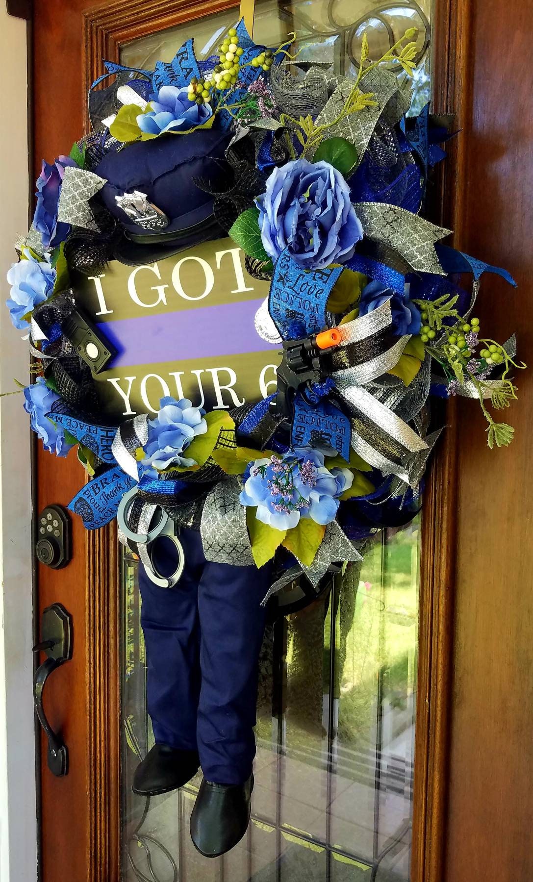 Police Officer Wreath Gift for Police Officer Police Decor - Etsy