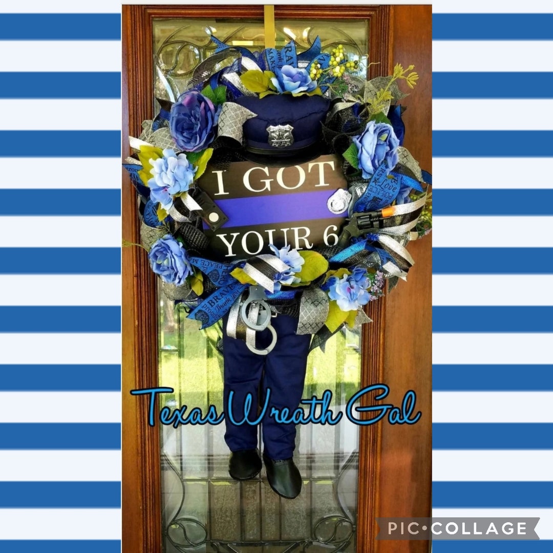 Police Officer Wreath, Gift for Police Officer, Police Decor, I Got ...