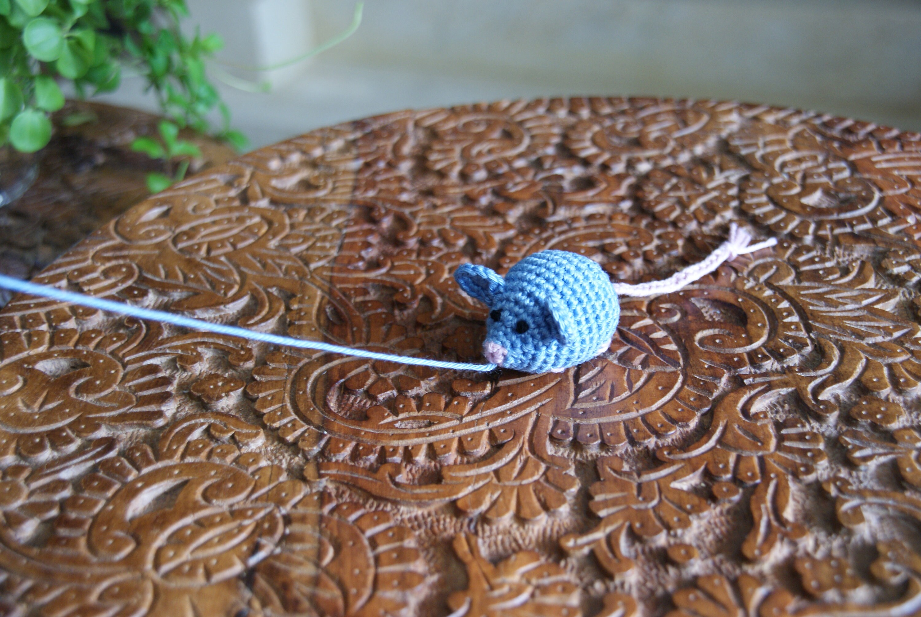 Mouse Cat Teaser Toy Crochet Pattern PDF in 4 Languages: - Etsy