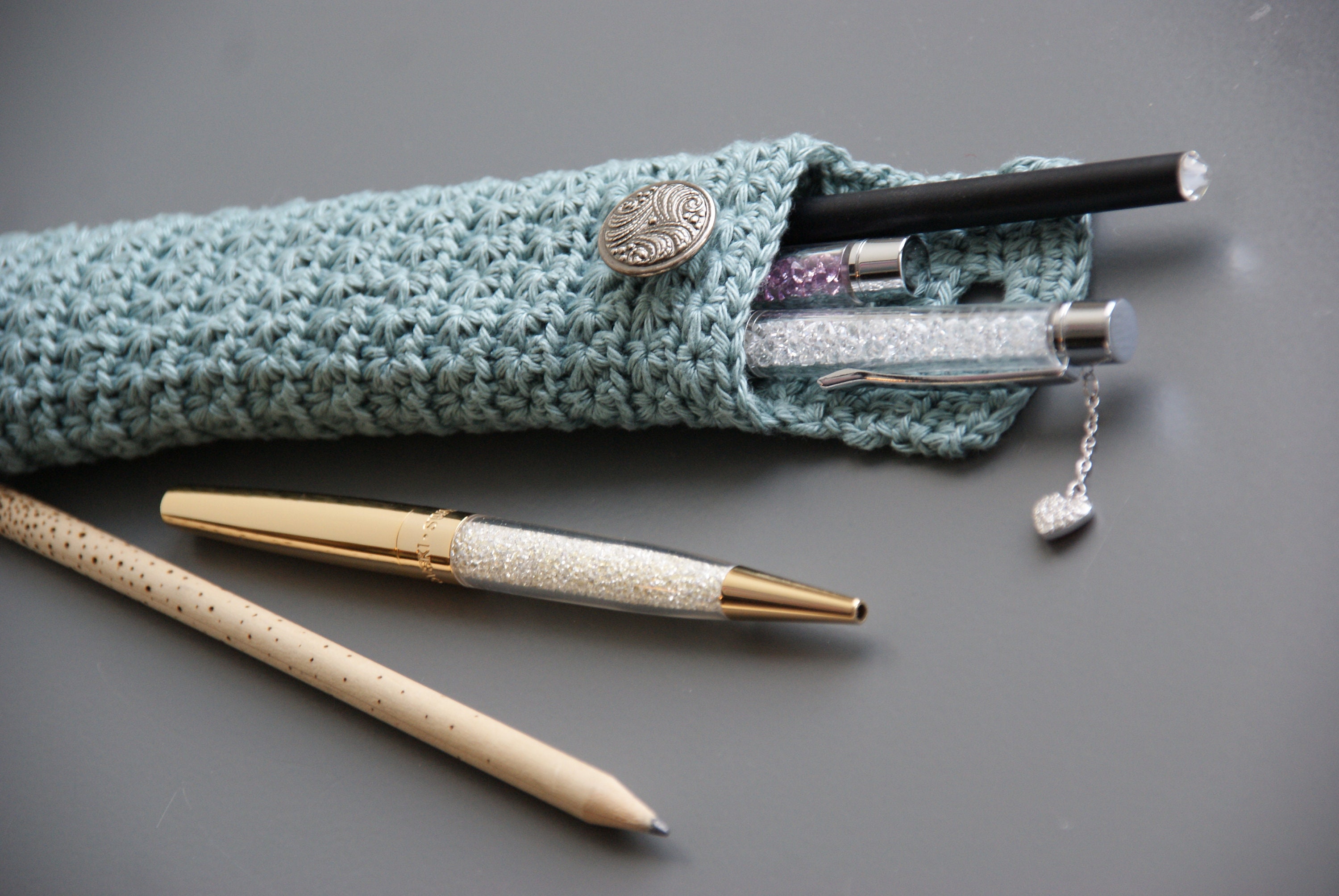 Crochet Hook Case or Pen Case With Beautiful Starstitch | Etsy