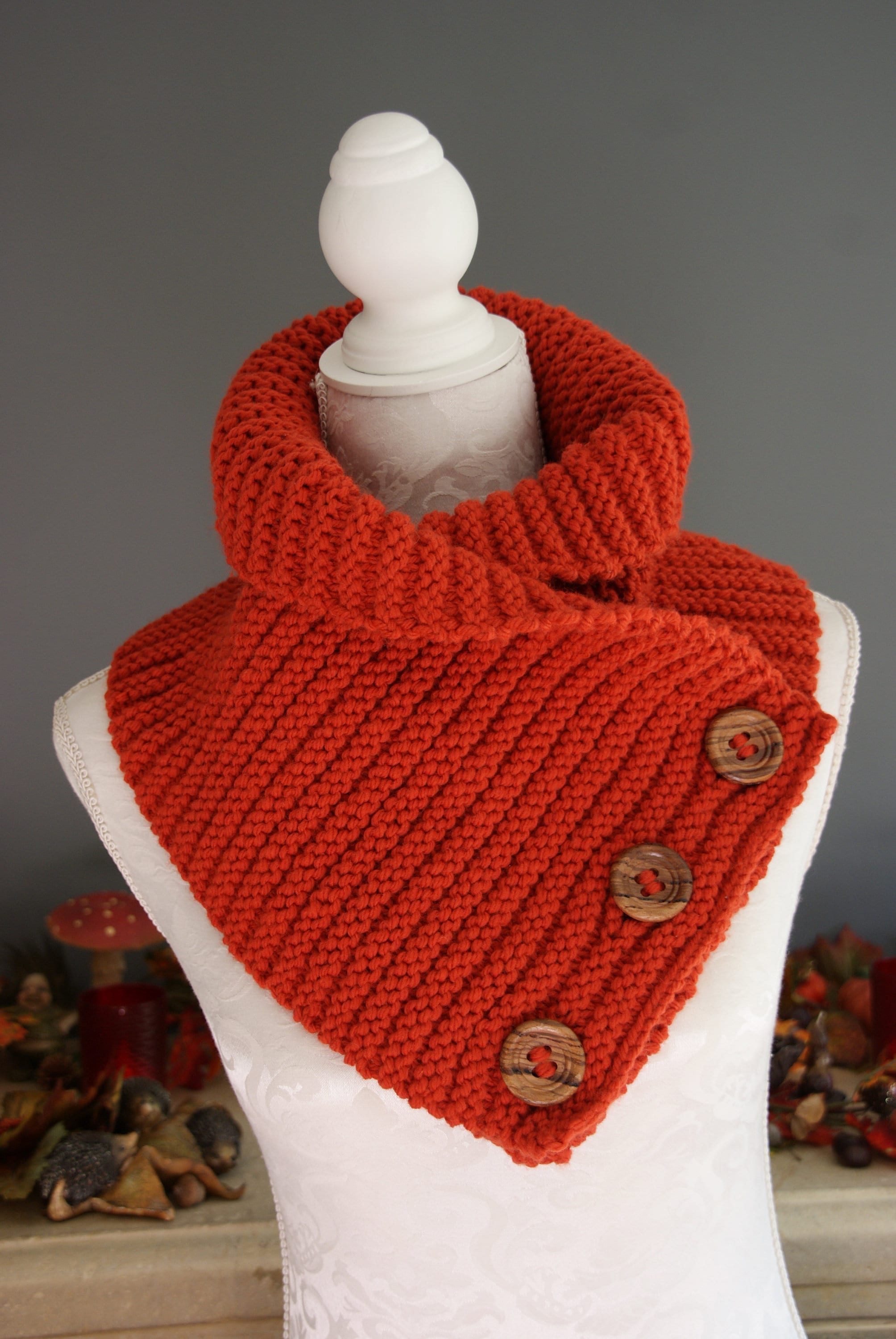 Fabulous Ribbed Cowl Scarf Knitting Pattern PDF in 4 - Etsy